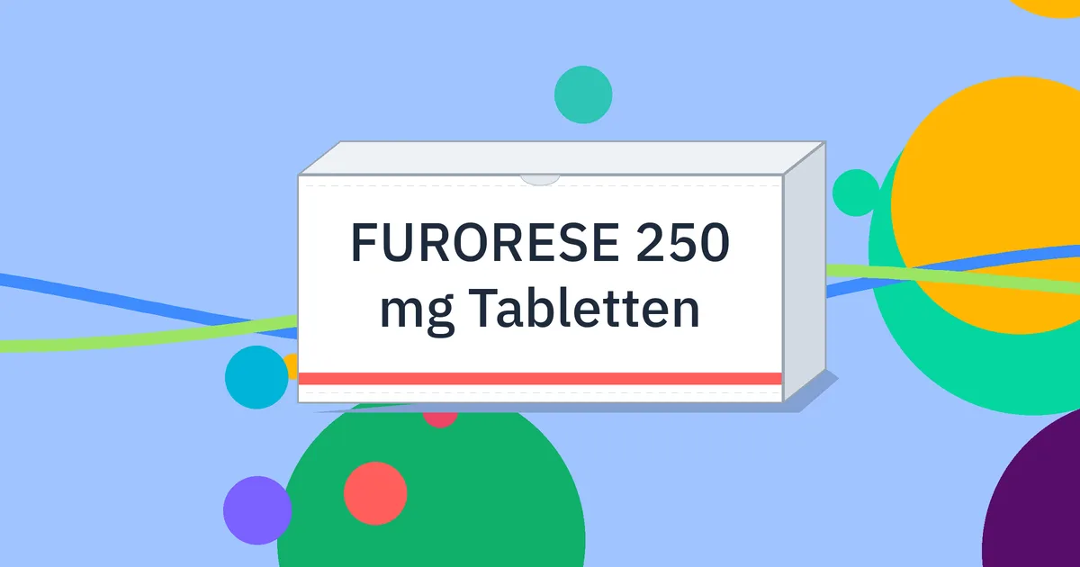 Symbolbild: Packung mit der Aufschrift FURORESE 250 mg Tabletten (PZN 04376831) – Verfügbarkeit und Bezug in Apotheken in Frankfurt am Main
