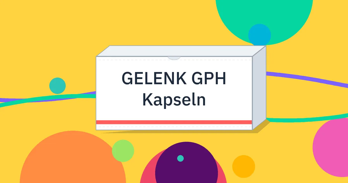 Symbolbild: Packung mit der Aufschrift GELENK GPH Kapseln (PZN 02886901) – Verfügbarkeit und Bezug in Apotheken in Frankfurt am Main