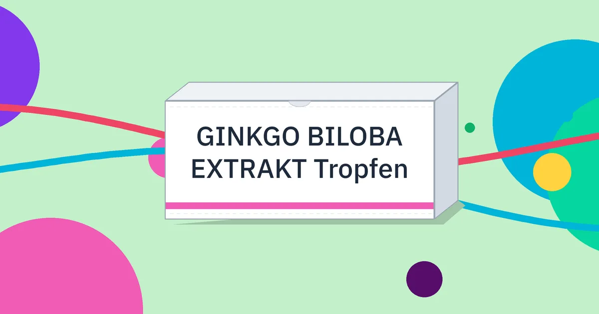 Symbolbild: Packung mit der Aufschrift GINKGO BILOBA EXTRAKT Tropfen (PZN 20212135) – Verfügbarkeit und Bezug in Apotheken in Frankfurt am Main