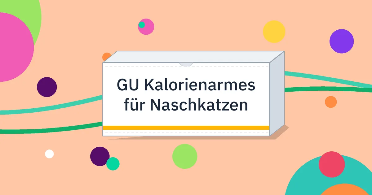 Symbolbild: Packung mit der Aufschrift GU Kalorienarmes für Naschkatzen (PZN 18805661) – Verfügbarkeit und Bezug in Apotheken in Frankfurt am Main
