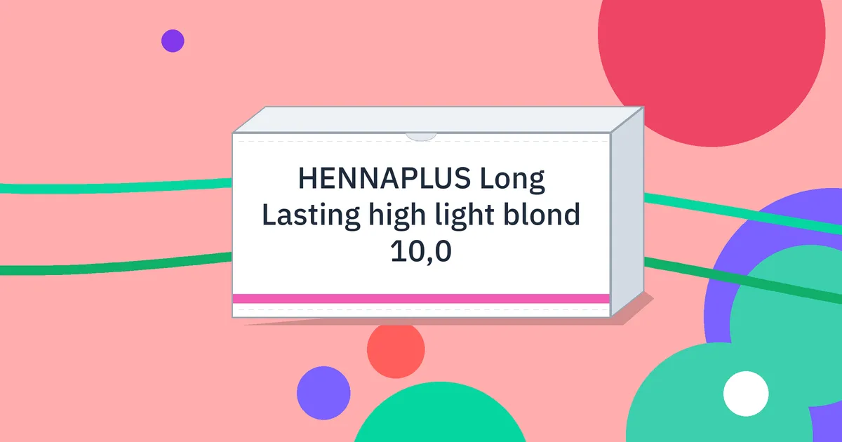 Symbolbild: Packung mit der Aufschrift HENNAPLUS Long Lasting high light blond 10,0 (PZN 00099599) – Verfügbarkeit und Bezug in Apotheken in Frankfurt am Main