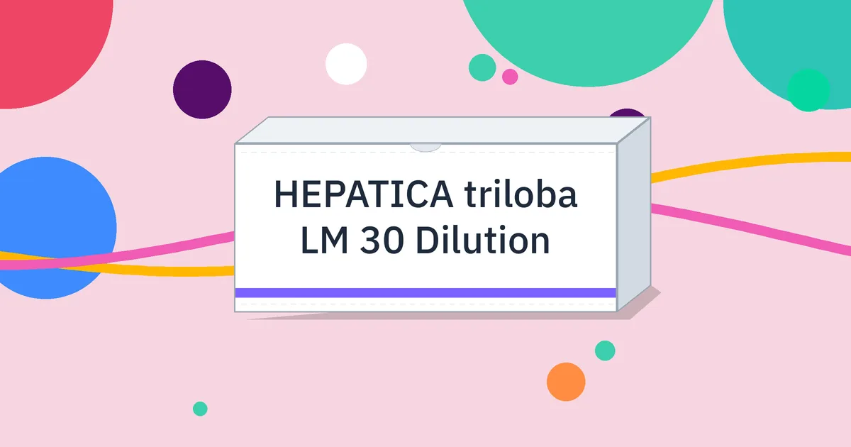 Symbolbild: Packung mit der Aufschrift HEPATICA triloba LM 30 Dilution (PZN 13552327) – Verfügbarkeit und Bezug in Apotheken in Frankfurt am Main
