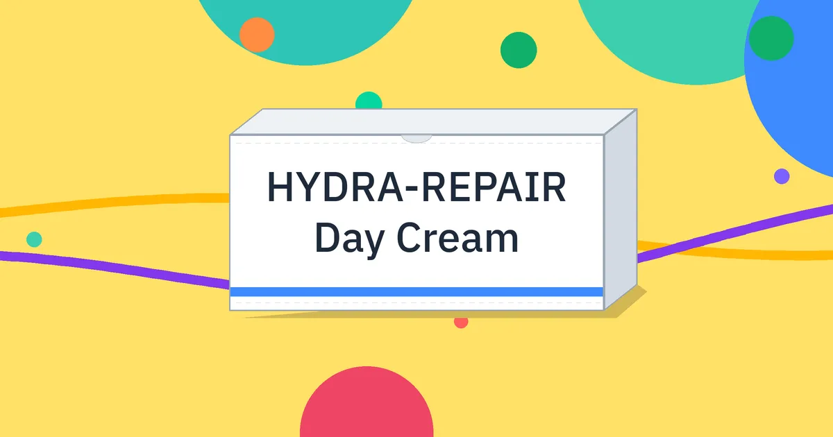 Symbolbild: Packung mit der Aufschrift HYDRA-REPAIR Day Cream (PZN 17886456) – Verfügbarkeit und Bezug in Apotheken in Frankfurt am Main