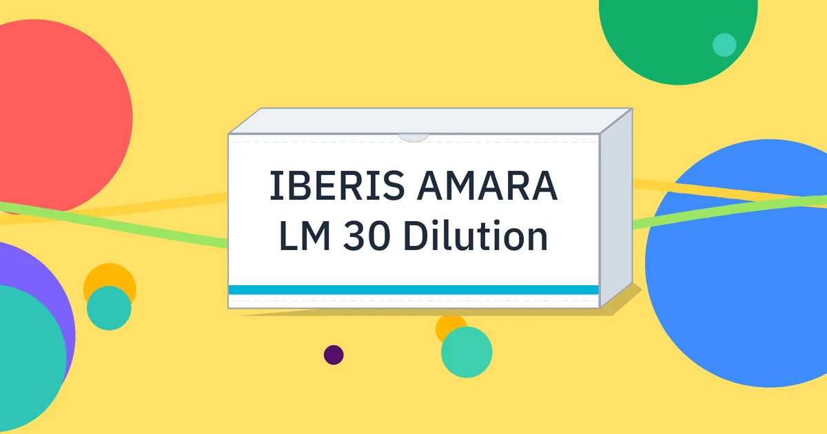Symbolbild: Packung mit der Aufschrift IBERIS AMARA LM 30 Dilution (PZN 12891607) – Verfügbarkeit und Bezug in Apotheken in Frankfurt am Main