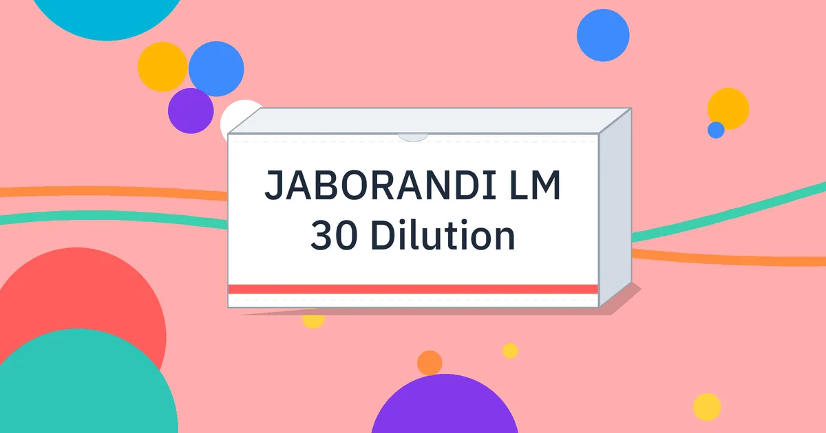 Symbolbild: Packung mit der Aufschrift JABORANDI LM 30 Dilution (PZN 12915472) – Verfügbarkeit und Bezug in Apotheken in Frankfurt am Main