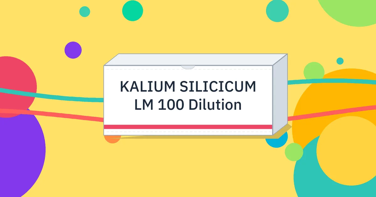 Symbolbild: Packung mit der Aufschrift KALIUM SILICICUM LM 100 Dilution (PZN 12926180) – Verfügbarkeit und Bezug in Apotheken in Frankfurt am Main