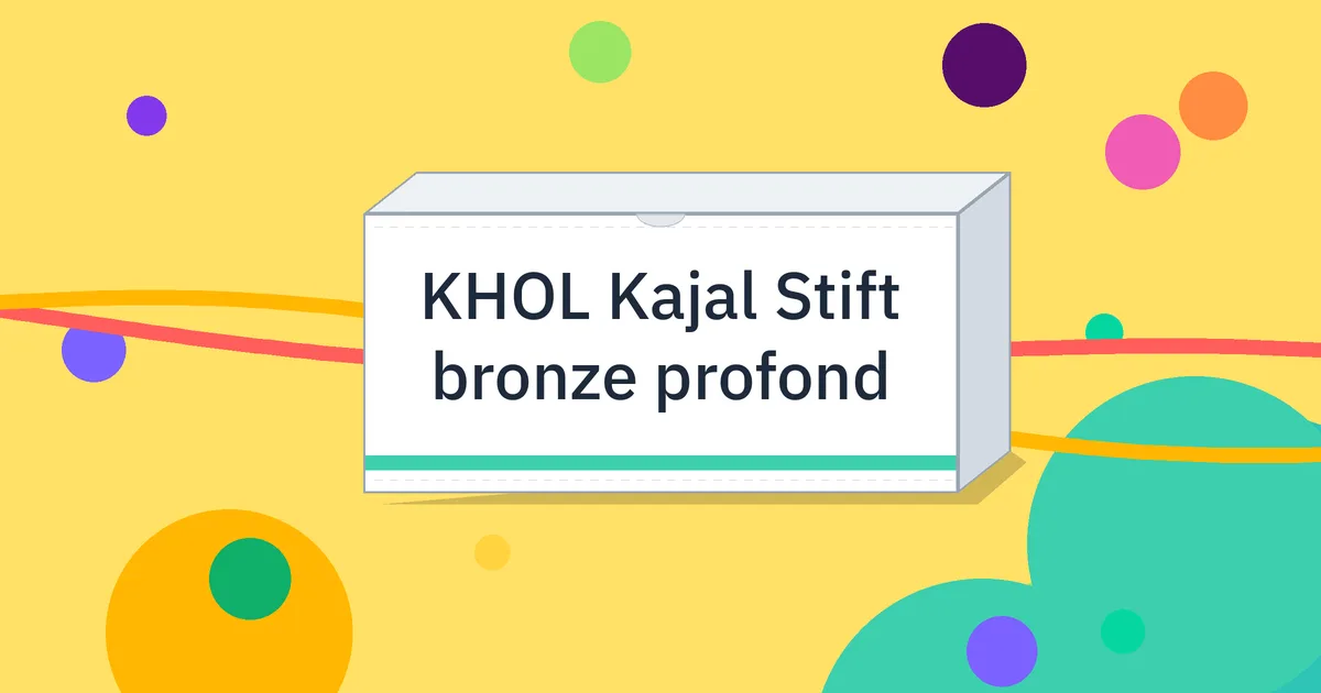 Symbolbild: Packung mit der Aufschrift KHOL Kajal Stift bronze profond (PZN 20687476) – Verfügbarkeit und Bezug in Apotheken in Frankfurt am Main