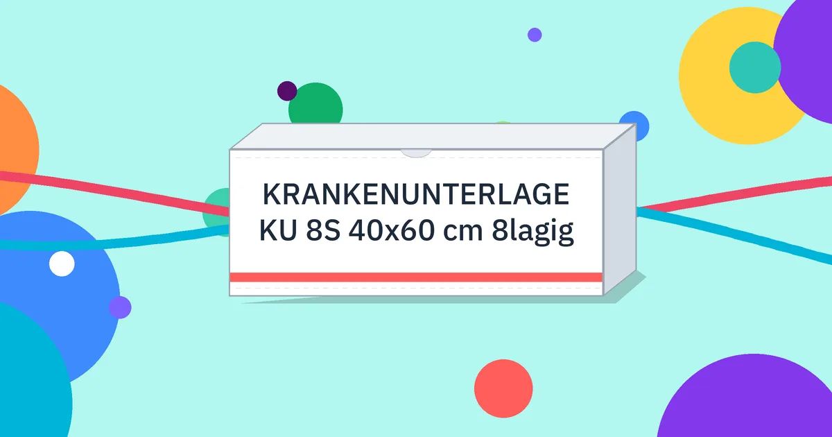 Symbolbild: Packung mit der Aufschrift KRANKENUNTERLAGE KU 8S 40x60 cm 8lagig (PZN 04238939) – Verfügbarkeit und Bezug in Apotheken in Frankfurt am Main