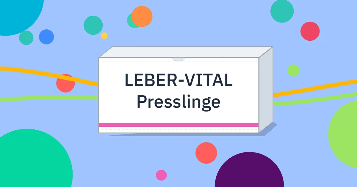 Symbolbild: Packung mit der Aufschrift LEBER-VITAL Presslinge (PZN 14040440) – Verfügbarkeit und Bezug in Apotheken in Frankfurt am Main