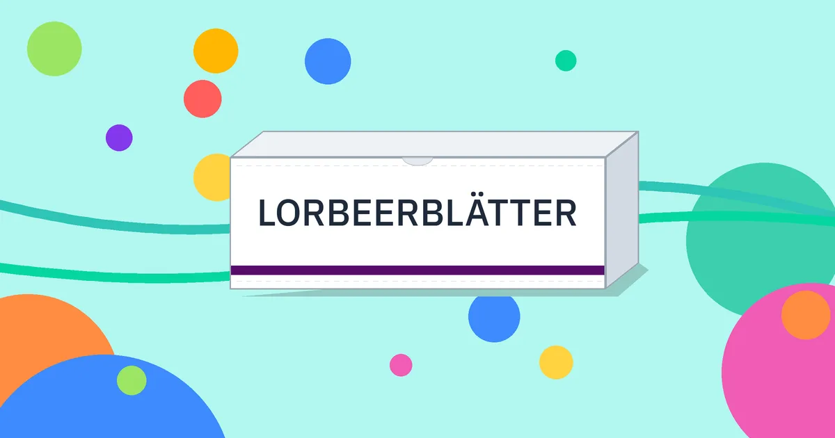 Symbolbild: Packung mit der Aufschrift LORBEERBLÄTTER (PZN 03485185) – Verfügbarkeit und Bezug in Apotheken in Frankfurt am Main