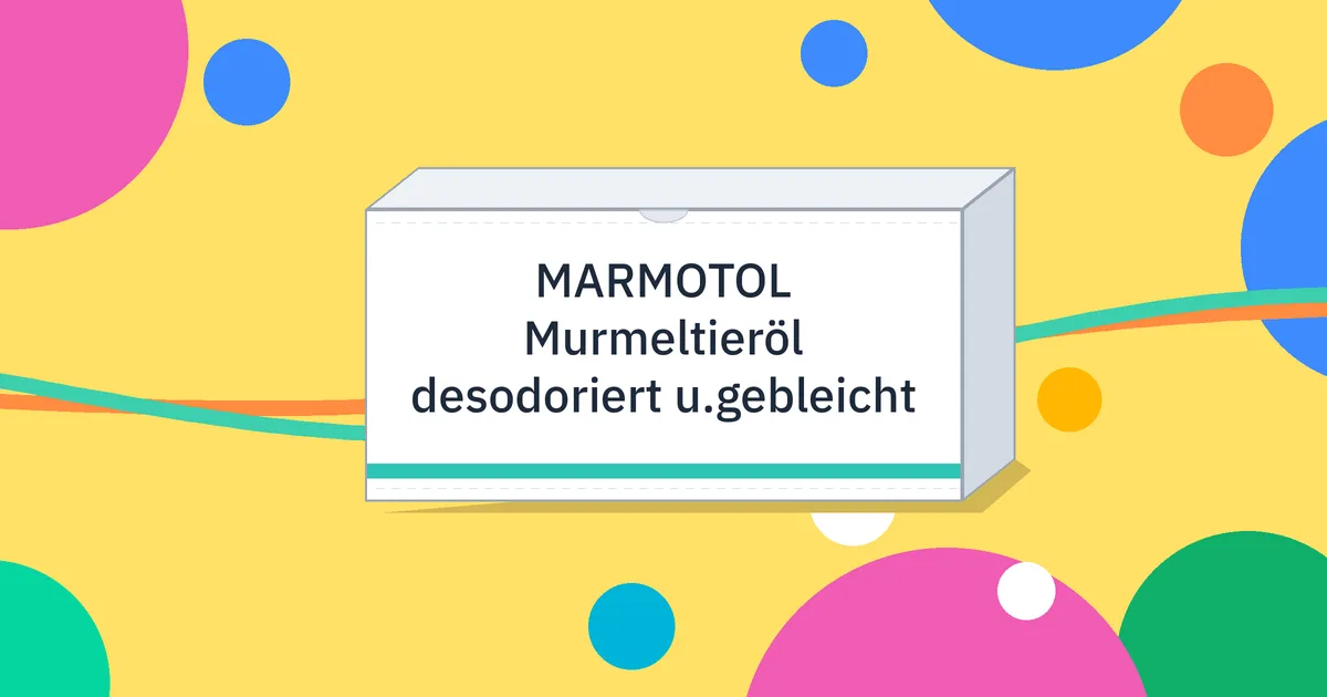 Symbolbild: Packung mit der Aufschrift MARMOTOL Murmeltieröl desodoriert u.gebleicht (PZN 07687603) – Verfügbarkeit und Bezug in Apotheken in Frankfurt am Main