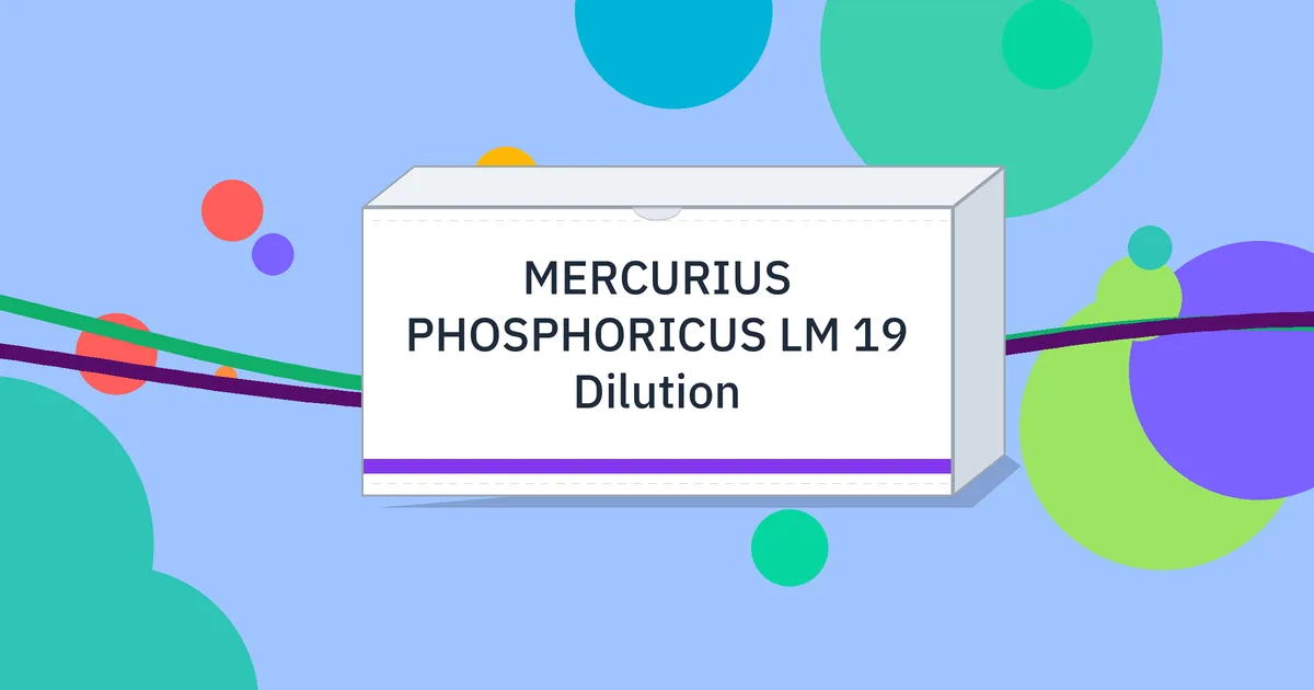 Symbolbild: Packung mit der Aufschrift MERCURIUS PHOSPHORICUS LM 19 Dilution (PZN 12952792) – Verfügbarkeit und Bezug in Apotheken in Frankfurt am Main