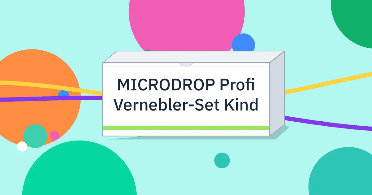 Symbolbild: Packung mit der Aufschrift MICRODROP Profi Vernebler-Set Kind (PZN 00347459) – Verfügbarkeit und Bezug in Apotheken in Frankfurt am Main