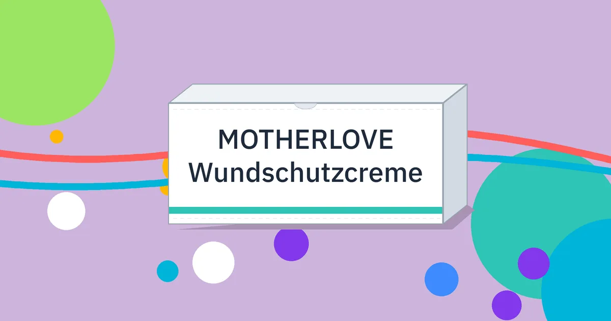 Symbolbild: Packung mit der Aufschrift MOTHERLOVE Wundschutzcreme (PZN 17374070) – Verfügbarkeit und Bezug in Apotheken in Frankfurt am Main