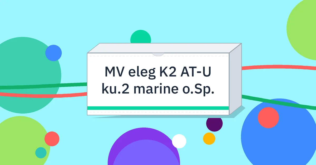 Symbolbild: Packung mit der Aufschrift MV eleg K2 AT-U ku.2 marine o.Sp. (PZN 15292020) – Verfügbarkeit und Bezug in Apotheken in Frankfurt am Main