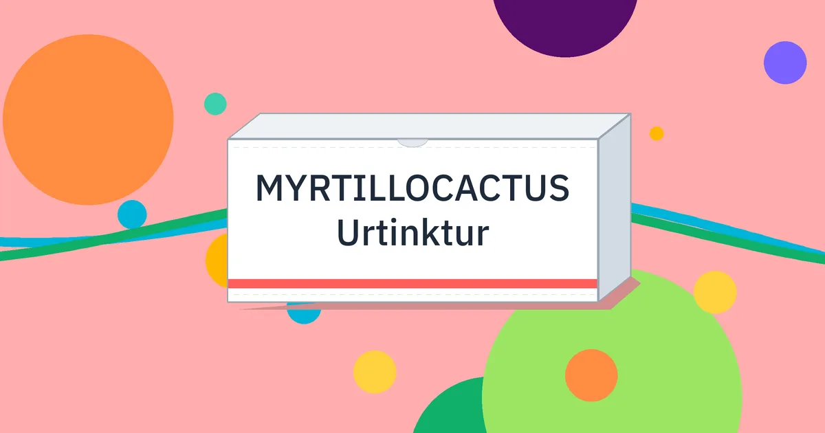 Symbolbild: Packung mit der Aufschrift MYRTILLOCACTUS Urtinktur (PZN 02122983) – Verfügbarkeit und Bezug in Apotheken in Frankfurt am Main