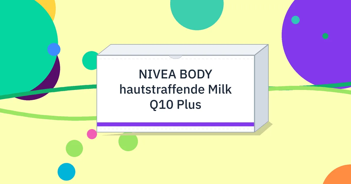 Symbolbild: Packung mit der Aufschrift NIVEA BODY hautstraffende Milk Q10 Plus (PZN 11324562) – Verfügbarkeit und Bezug in Apotheken in Frankfurt am Main
