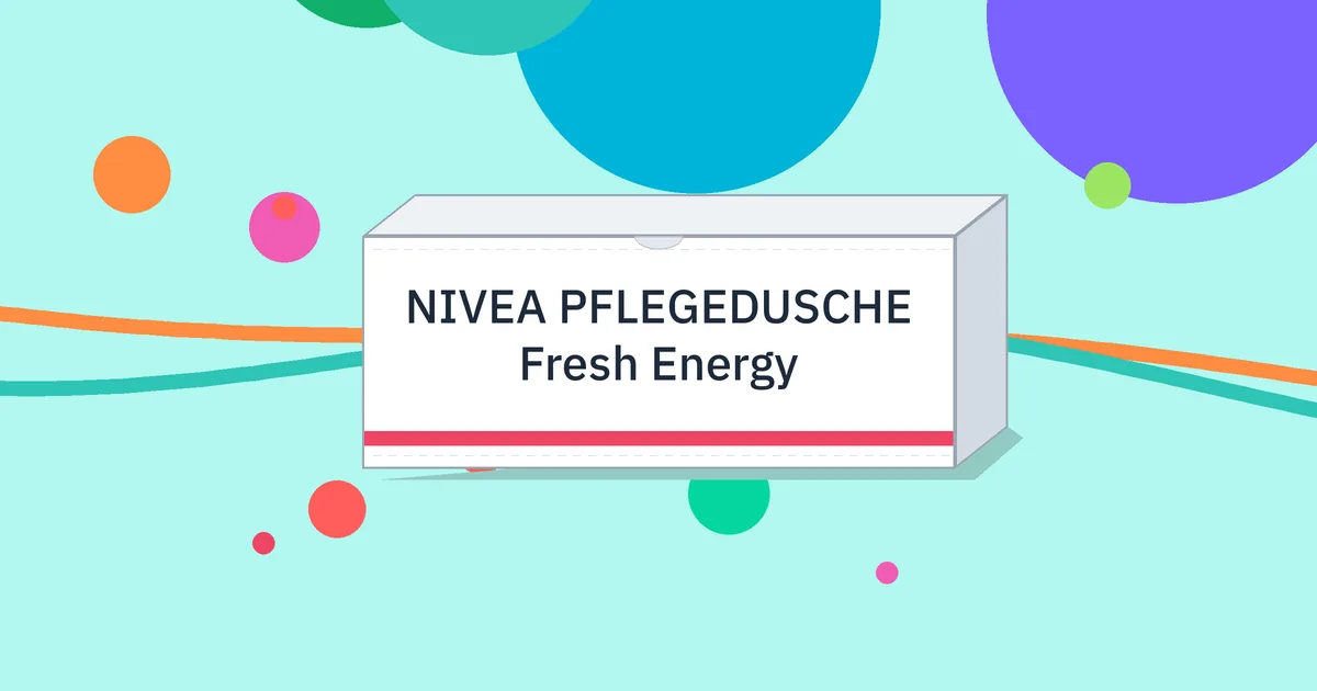 Symbolbild: Packung mit der Aufschrift NIVEA PFLEGEDUSCHE Fresh Energy (PZN 20723114) – Verfügbarkeit und Bezug in Apotheken in Frankfurt am Main