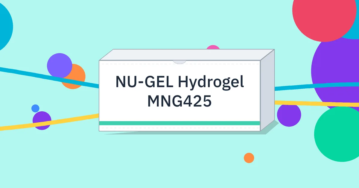 Symbolbild: Packung mit der Aufschrift NU-GEL Hydrogel MNG425 (PZN 09395537) – Verfügbarkeit und Bezug in Apotheken in Frankfurt am Main