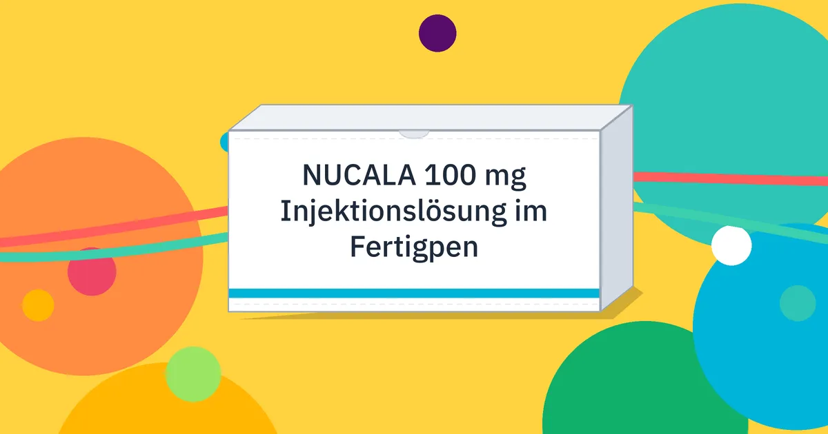 Symbolbild: Packung mit der Aufschrift NUCALA 100 mg Injektionslösung im Fertigpen (PZN 15815848) – Verfügbarkeit und Bezug in Apotheken in Frankfurt am Main