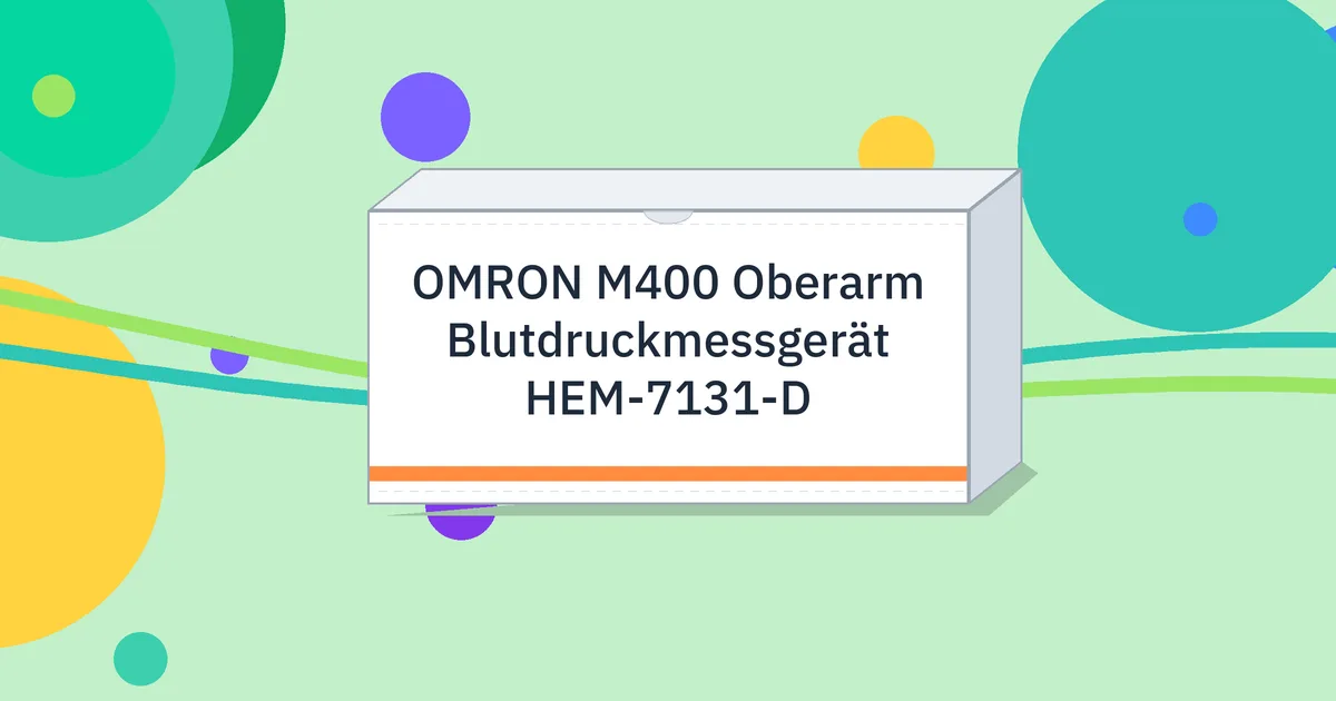 Symbolbild: Packung mit der Aufschrift OMRON M400 Oberarm Blutdruckmessgerät HEM-7131-D (PZN 10127428) – Verfügbarkeit und Bezug in Apotheken in Frankfurt am Main