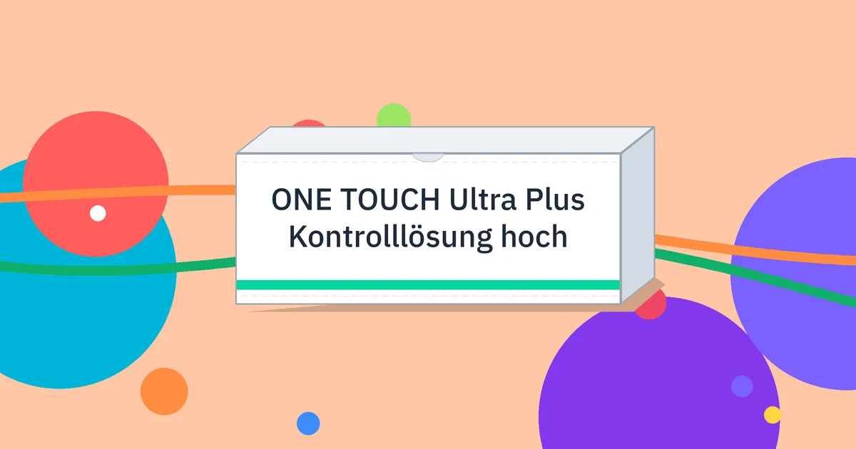 Symbolbild: Packung mit der Aufschrift ONE TOUCH Ultra Plus Kontrolllösung hoch (PZN 15202838) – Verfügbarkeit und Bezug in Apotheken in Frankfurt am Main
