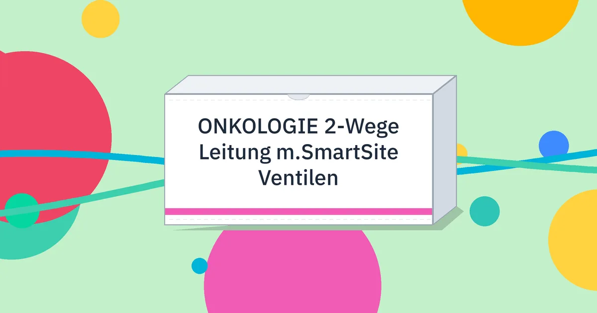Symbolbild: Packung mit der Aufschrift ONKOLOGIE 2-Wege Leitung m.SmartSite Ventilen (PZN 03401490) – Verfügbarkeit und Bezug in Apotheken in Frankfurt am Main