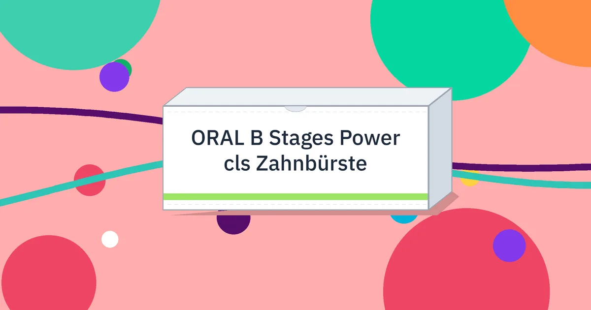 Symbolbild: Packung mit der Aufschrift ORAL B Stages Power cls Zahnbürste (PZN 01743217) – Verfügbarkeit und Bezug in Apotheken in Frankfurt am Main