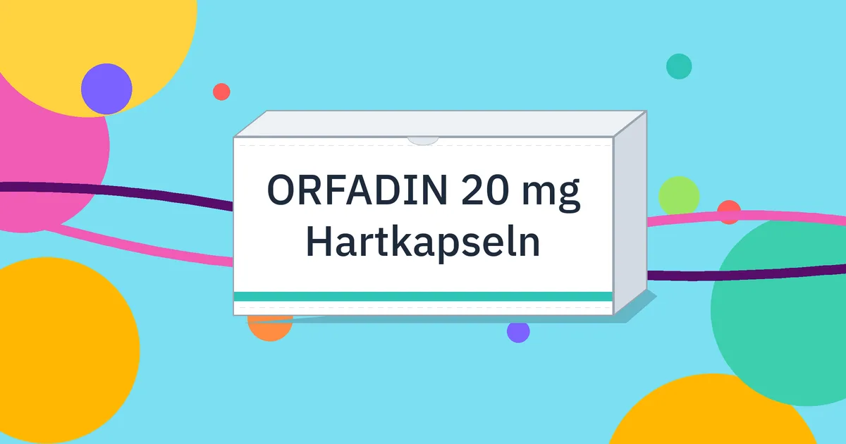 Symbolbild: Packung mit der Aufschrift ORFADIN 20 mg Hartkapseln (PZN 17997486) – Verfügbarkeit und Bezug in Apotheken in Frankfurt am Main