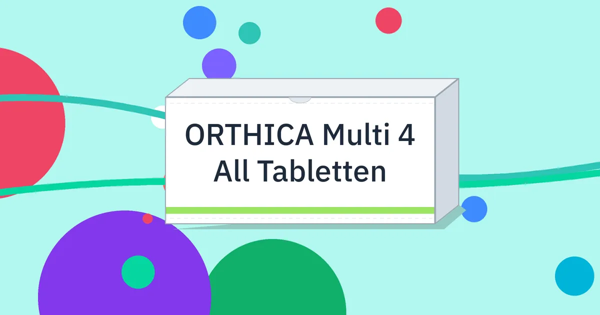 Symbolbild: Packung mit der Aufschrift ORTHICA Multi 4 All Tabletten (PZN 20414873) – Verfügbarkeit und Bezug in Apotheken in Frankfurt am Main