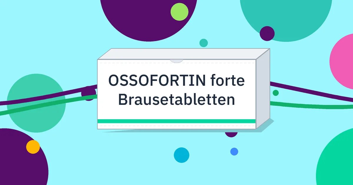 Symbolbild: Packung mit der Aufschrift OSSOFORTIN forte Brausetabletten (PZN 00473626) – Verfügbarkeit und Bezug in Apotheken in Frankfurt am Main