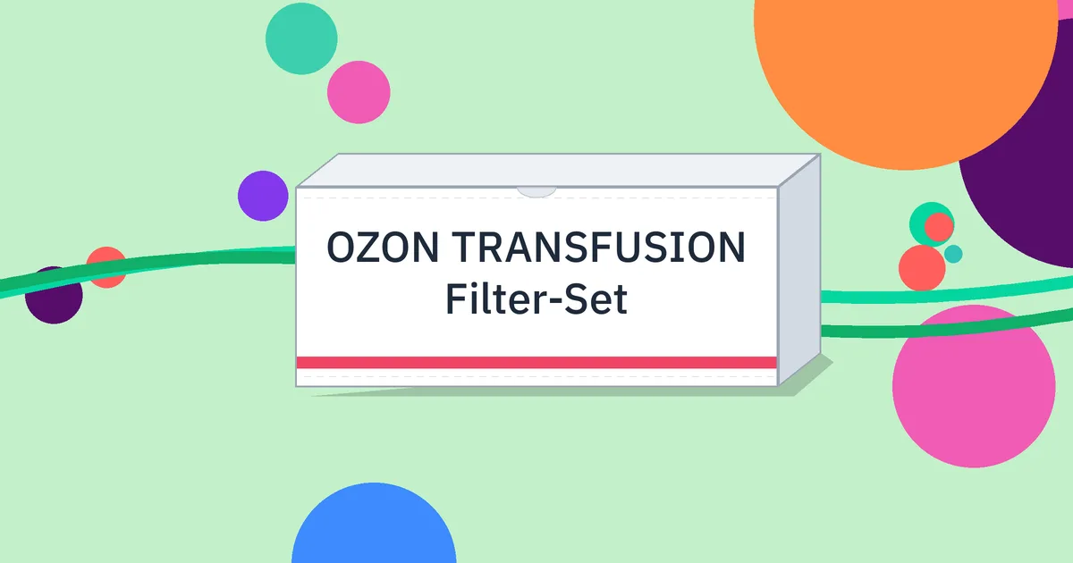 Symbolbild: Packung mit der Aufschrift OZON TRANSFUSION Filter-Set (PZN 12469624) – Verfügbarkeit und Bezug in Apotheken in Frankfurt am Main