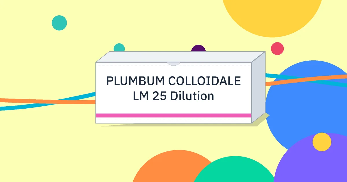 Symbolbild: Packung mit der Aufschrift PLUMBUM COLLOIDALE LM 25 Dilution (PZN 13040389) – Verfügbarkeit und Bezug in Apotheken in Frankfurt am Main