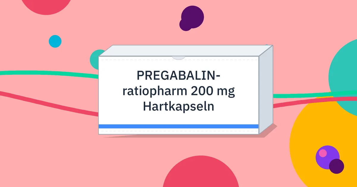 Symbolbild: Packung mit der Aufschrift PREGABALIN-ratiopharm 200 mg Hartkapseln (PZN 10328919) – Verfügbarkeit und Bezug in Apotheken in Frankfurt am Main