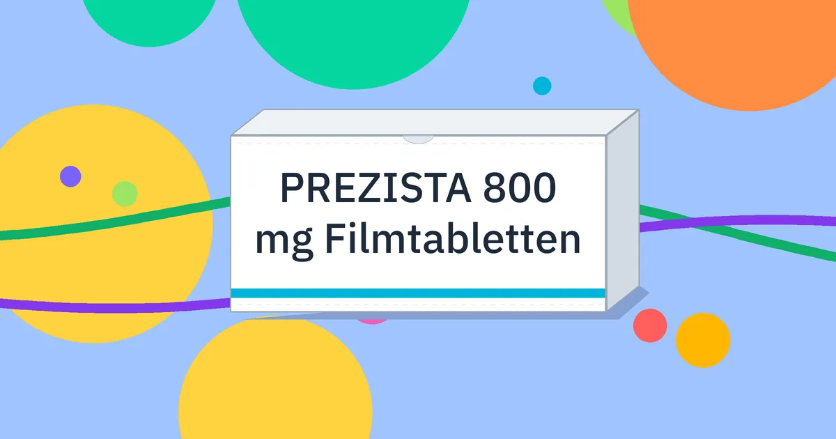 Symbolbild: Packung mit der Aufschrift PREZISTA 800 mg Filmtabletten (PZN 10118292) – Verfügbarkeit und Bezug in Apotheken in Frankfurt am Main