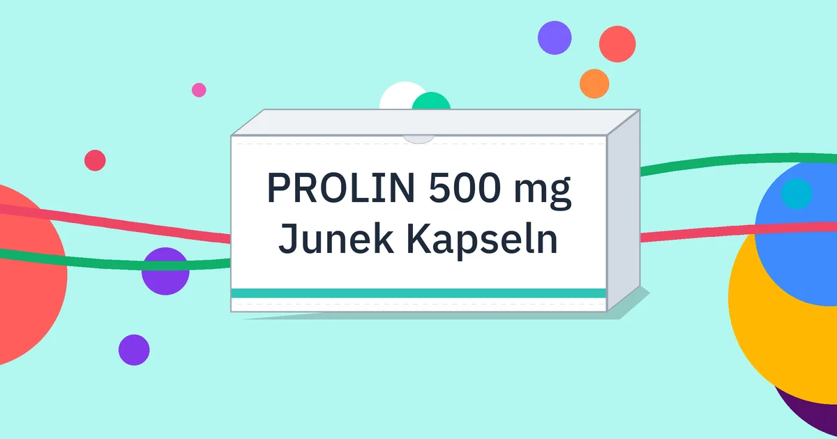 Symbolbild: Packung mit der Aufschrift PROLIN 500 mg Junek Kapseln (PZN 00135361) – Verfügbarkeit und Bezug in Apotheken in Frankfurt am Main