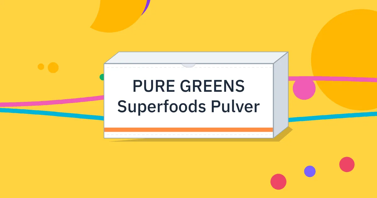 Symbolbild: Packung mit der Aufschrift PURE GREENS Superfoods Pulver (PZN 18678978) – Verfügbarkeit und Bezug in Apotheken in Frankfurt am Main