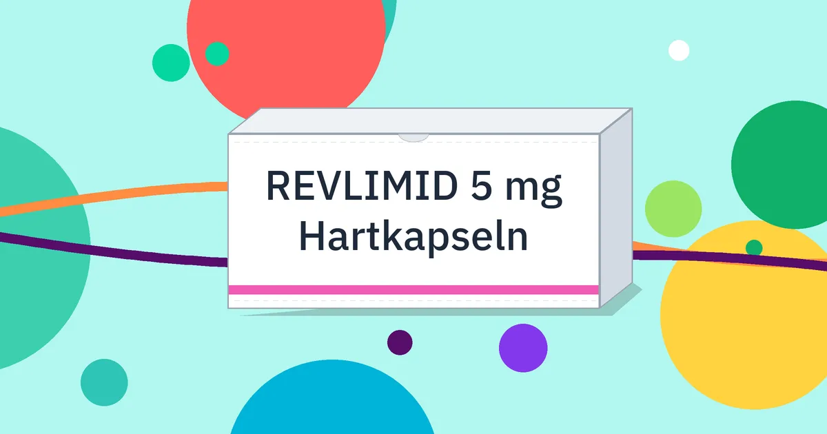 Symbolbild: Packung mit der Aufschrift REVLIMID 5 mg Hartkapseln (PZN 19551725) – Verfügbarkeit und Bezug in Apotheken in Frankfurt am Main