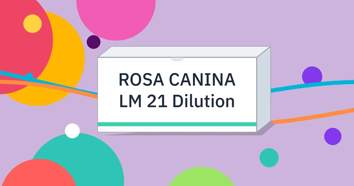 Symbolbild: Packung mit der Aufschrift ROSA CANINA LM 21 Dilution (PZN 13055468) – Verfügbarkeit und Bezug in Apotheken in Frankfurt am Main
