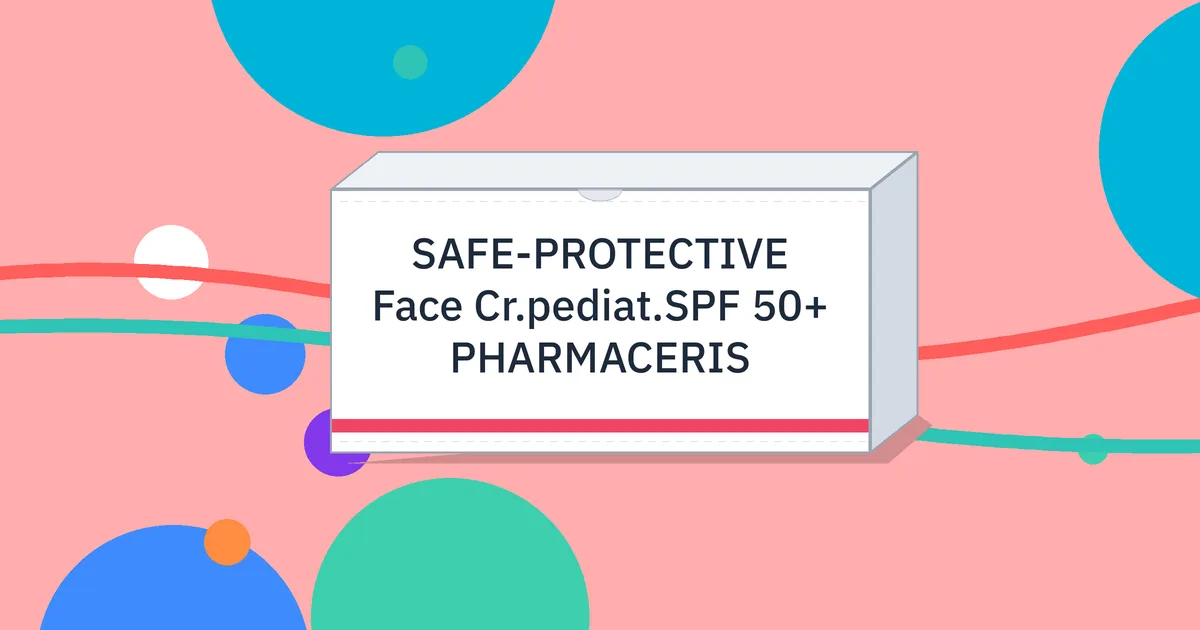 Symbolbild: Packung mit der Aufschrift SAFE-PROTECTIVE Face Cr.pediat.SPF 50+ PHARMACERIS (PZN 16391037) – Verfügbarkeit und Bezug in Apotheken in Frankfurt am Main