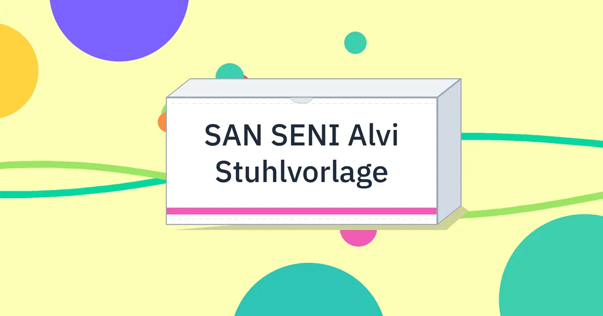 Symbolbild: Packung mit der Aufschrift SAN SENI Alvi Stuhlvorlage (PZN 16327631) – Verfügbarkeit und Bezug in Apotheken in Frankfurt am Main