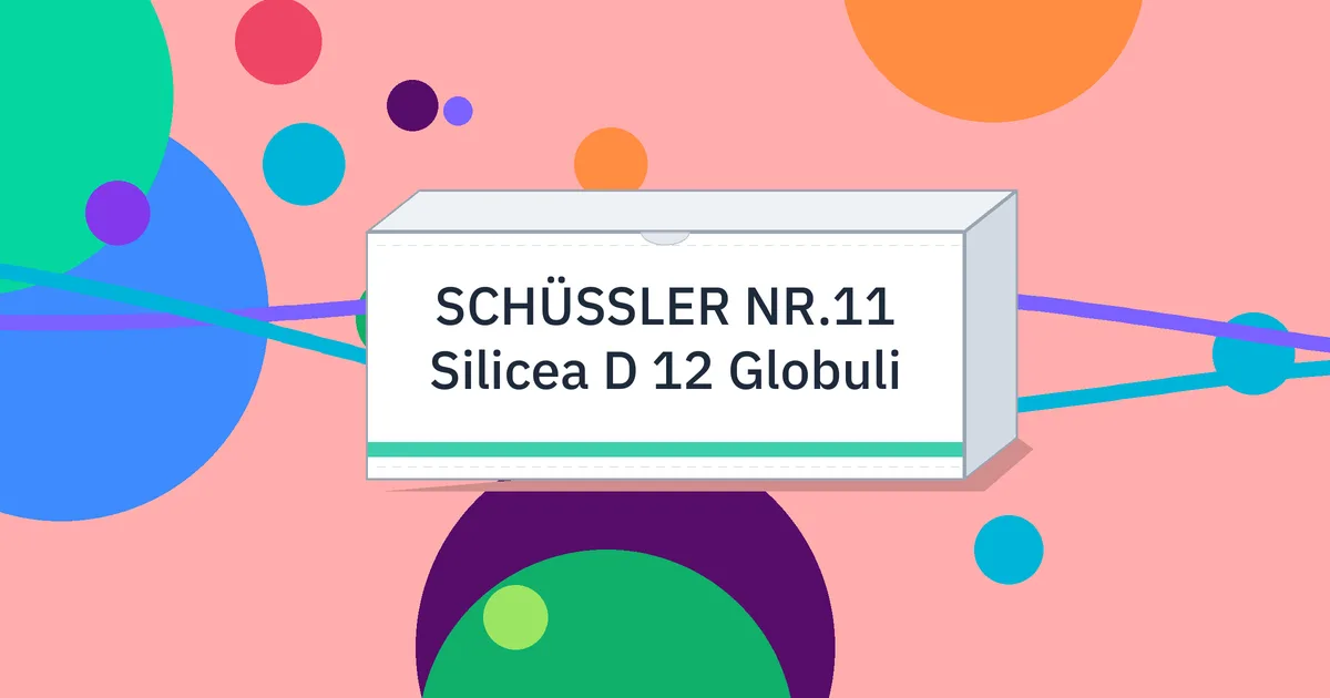 Symbolbild: Packung mit der Aufschrift SCHÜSSLER NR.11 Silicea D 12 Globuli (PZN 18111935) – Verfügbarkeit und Bezug in Apotheken in Frankfurt am Main