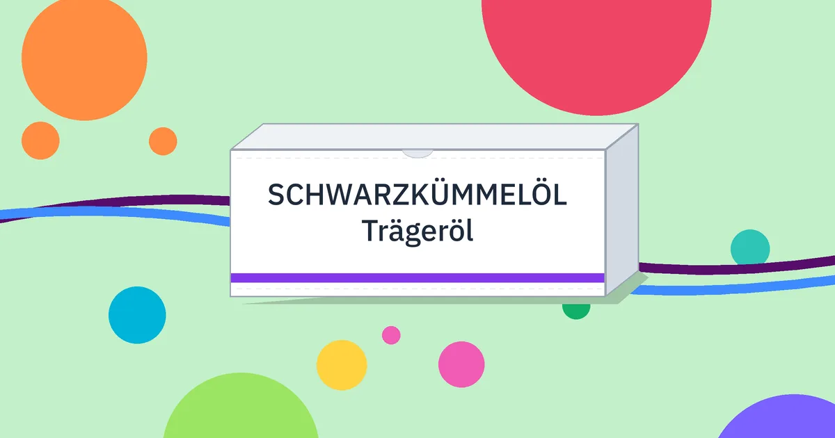 Symbolbild: Packung mit der Aufschrift SCHWARZKÜMMELÖL Trägeröl (PZN 17949814) – Verfügbarkeit und Bezug in Apotheken in Frankfurt am Main