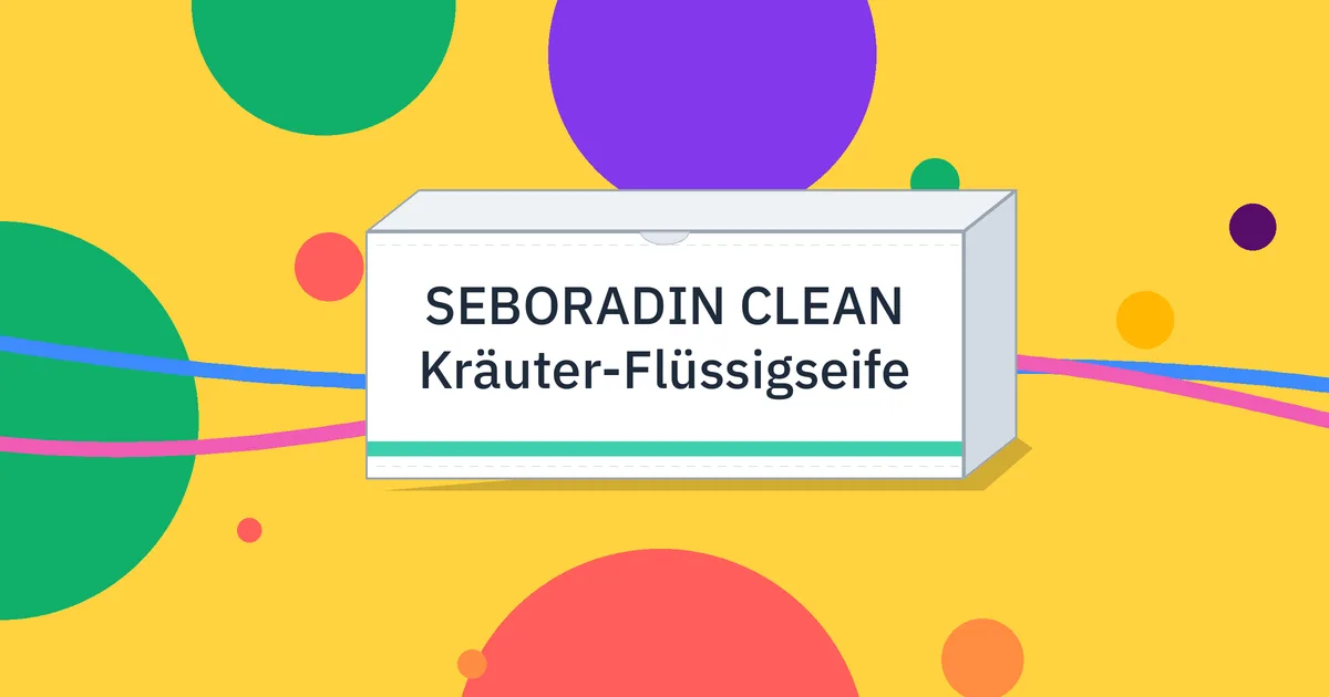 Symbolbild: Packung mit der Aufschrift SEBORADIN CLEAN Kräuter-Flüssigseife (PZN 18403000) – Verfügbarkeit und Bezug in Apotheken in Frankfurt am Main