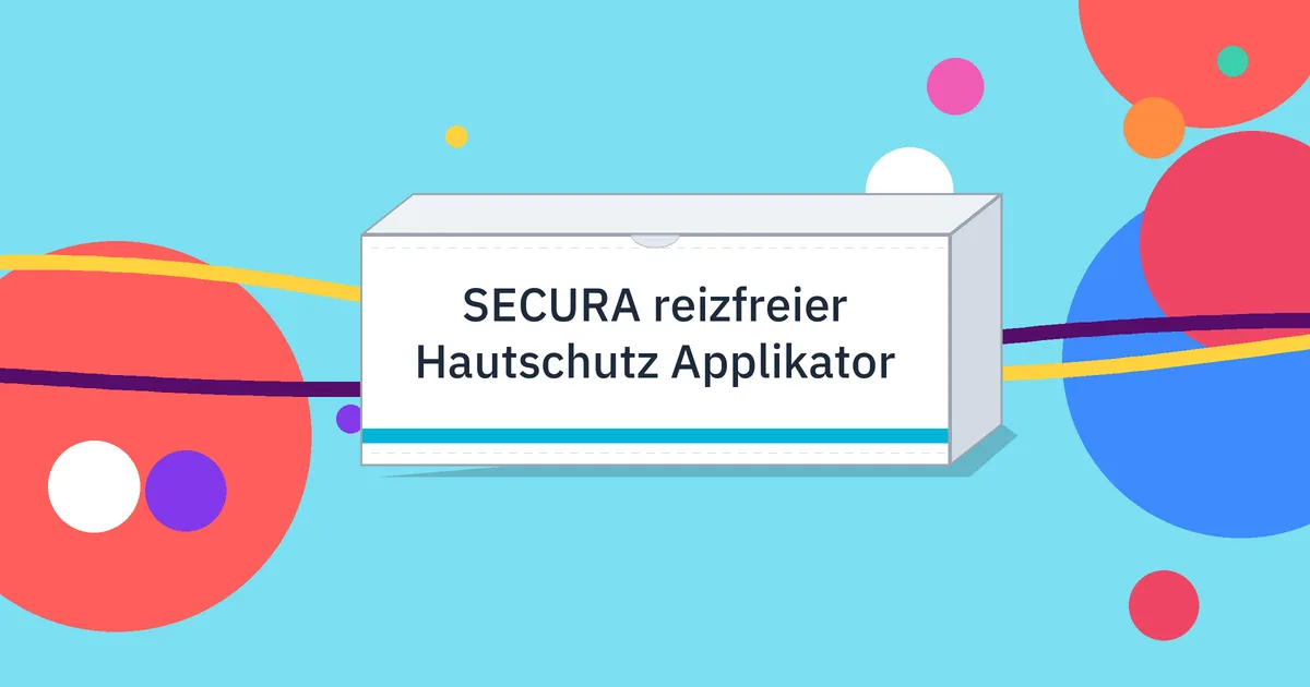 Symbolbild: Packung mit der Aufschrift SECURA reizfreier Hautschutz Applikator (PZN 12554531) – Verfügbarkeit und Bezug in Apotheken in Frankfurt am Main