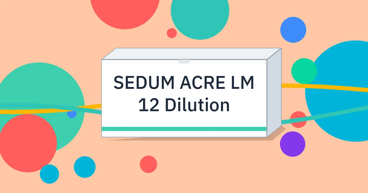 Symbolbild: Packung mit der Aufschrift SEDUM ACRE LM 12 Dilution (PZN 13692011) – Verfügbarkeit und Bezug in Apotheken in Frankfurt am Main