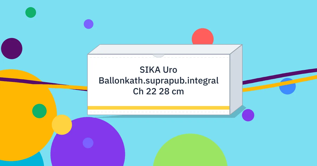 Symbolbild: Packung mit der Aufschrift SIKA Uro Ballonkath.suprapub.integral Ch 22 28 cm (PZN 03404815) – Verfügbarkeit und Bezug in Apotheken in Frankfurt am Main