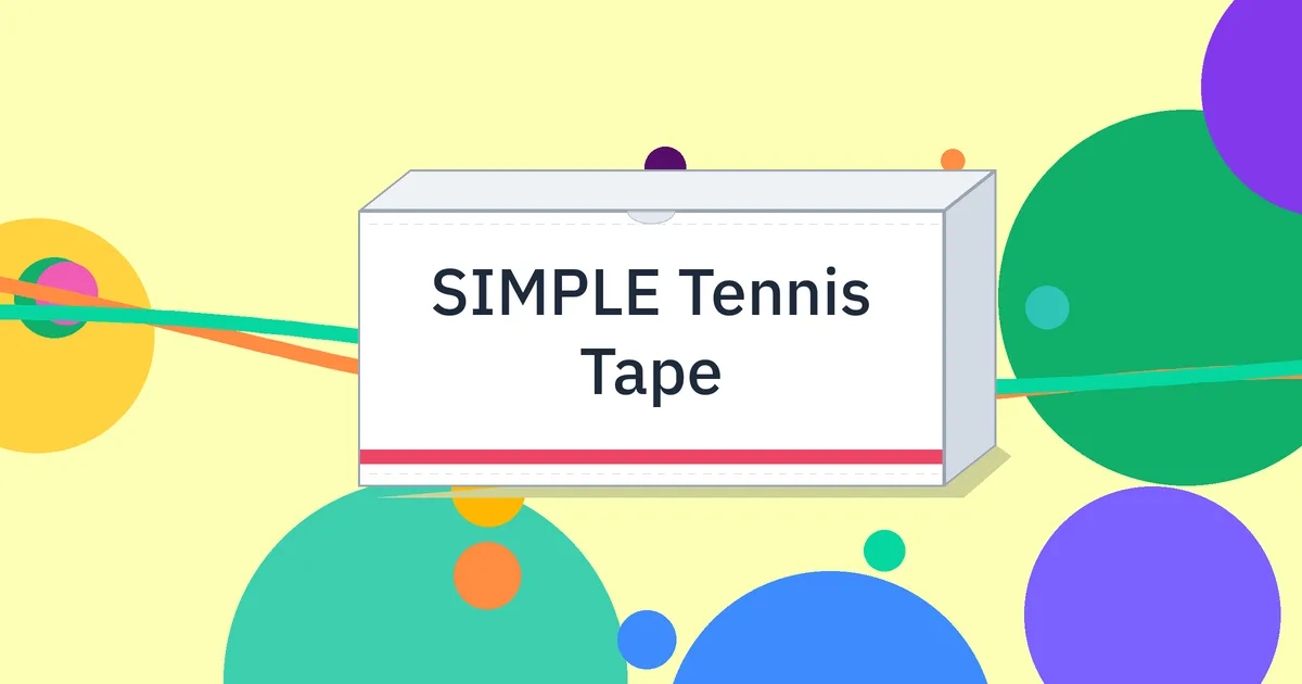 Symbolbild: Packung mit der Aufschrift SIMPLE Tennis Tape (PZN 06116198) – Verfügbarkeit und Bezug in Apotheken in Frankfurt am Main