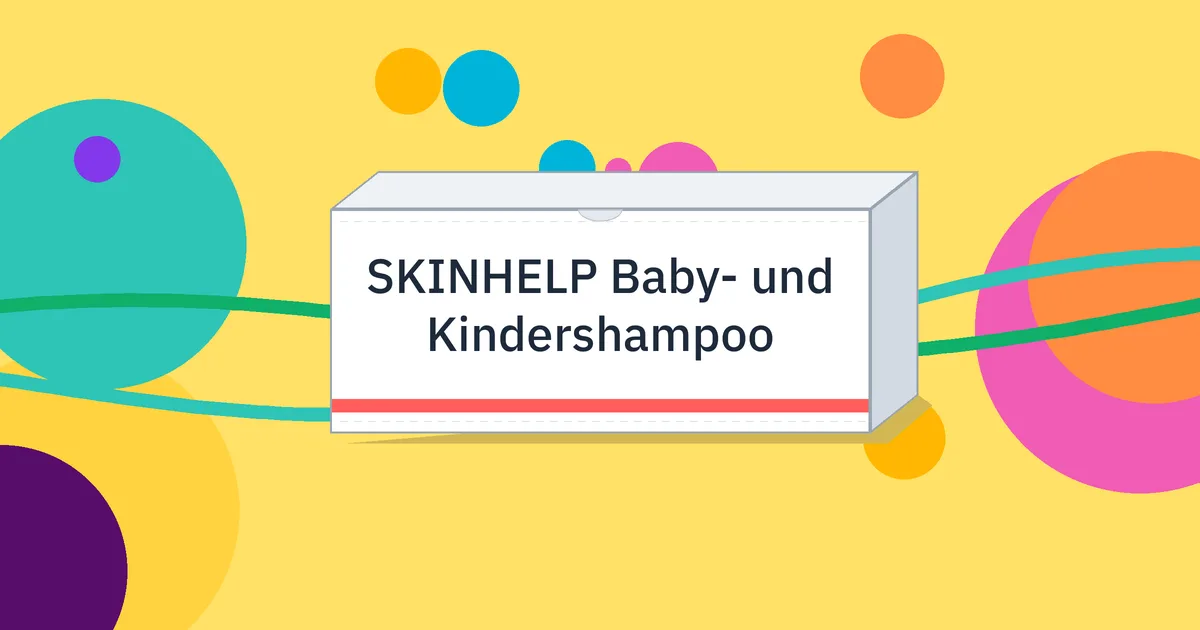 Symbolbild: Packung mit der Aufschrift SKINHELP Baby- und Kindershampoo (PZN 10101268) – Verfügbarkeit und Bezug in Apotheken in Frankfurt am Main