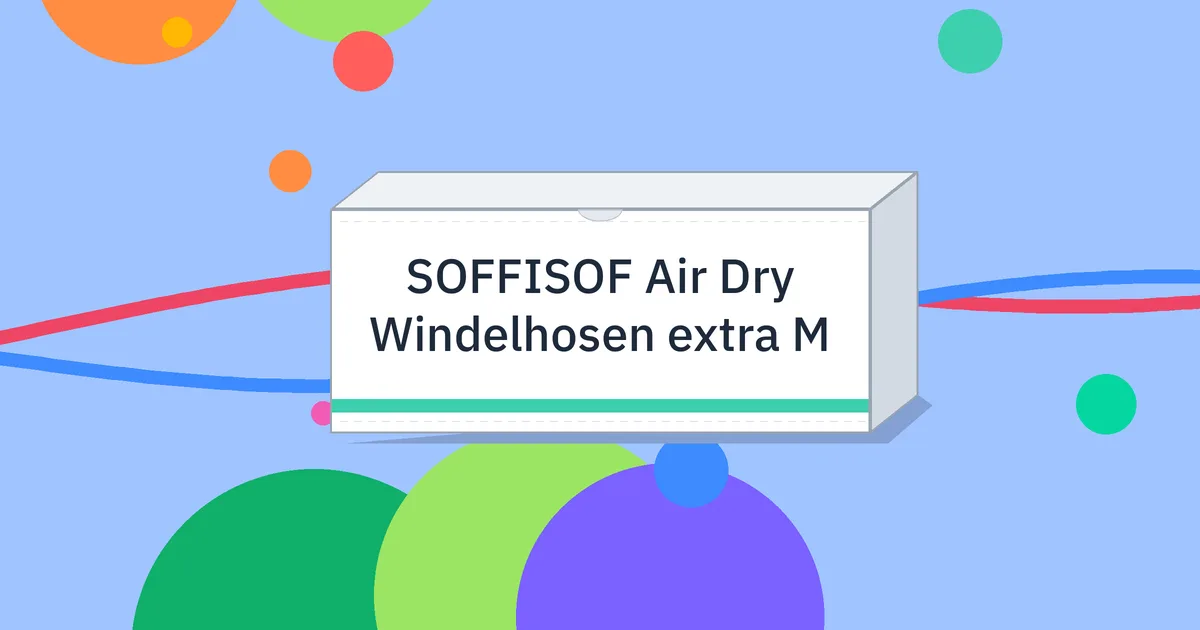 Symbolbild: Packung mit der Aufschrift SOFFISOF Air Dry Windelhosen extra M (PZN 12566209) – Verfügbarkeit und Bezug in Apotheken in Frankfurt am Main